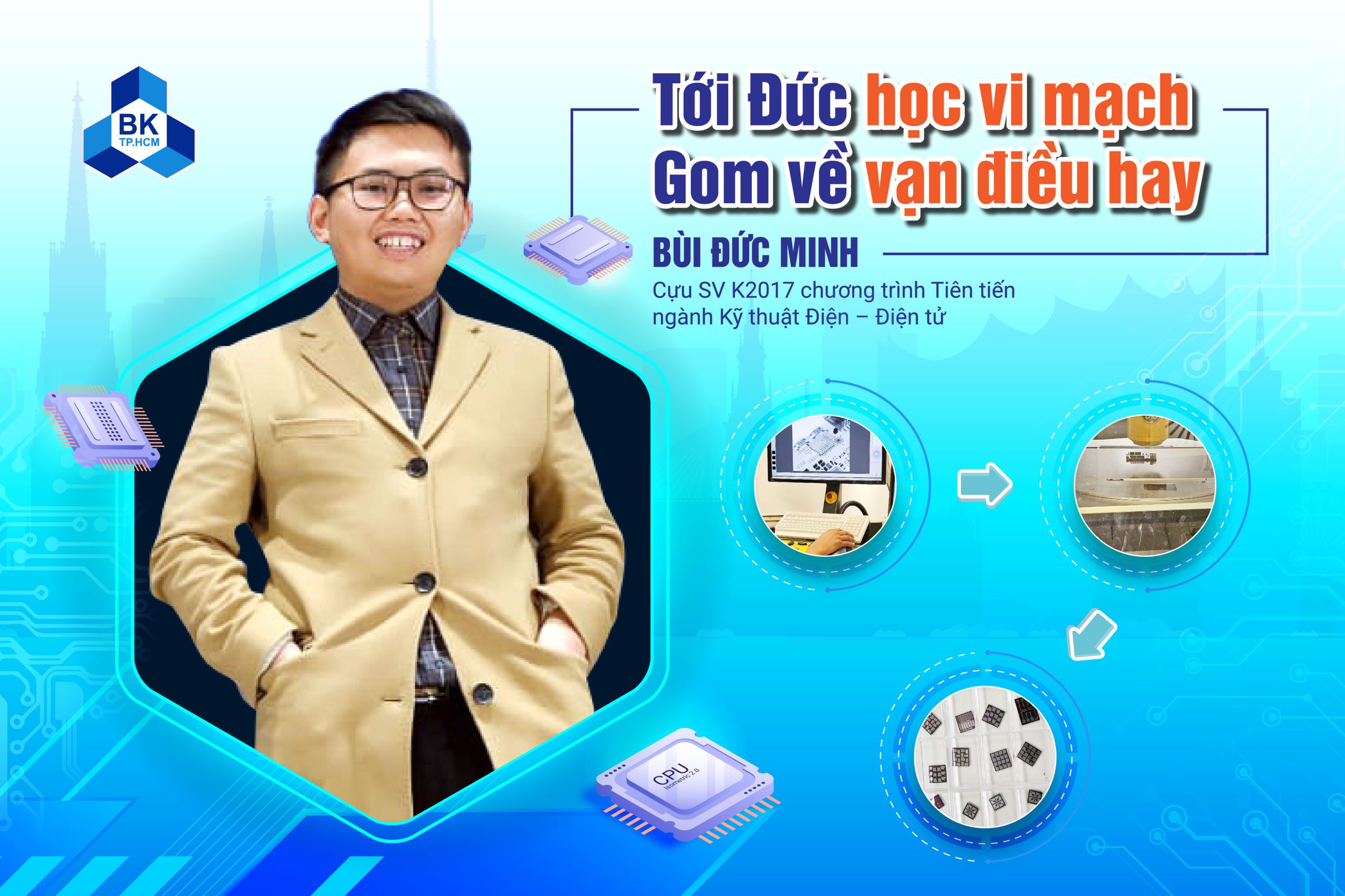 Bùi Đức Minh: Tới Đức học vi mạch, gom về vạn điều hay | Trường Đại học Bách khoa - Văn phòng ...